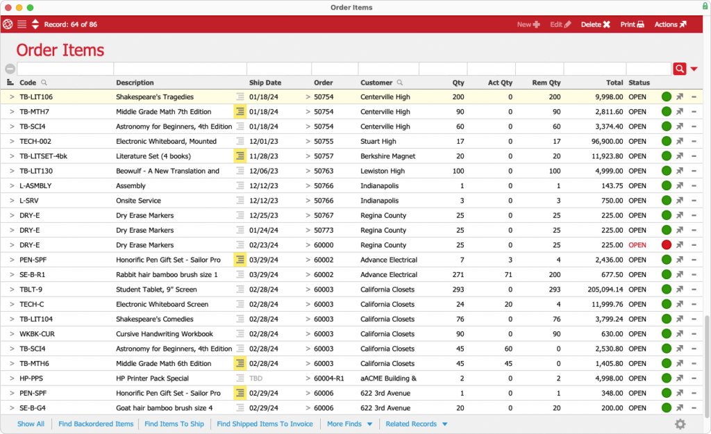 Backorder Management for Low Inventory Using aACE